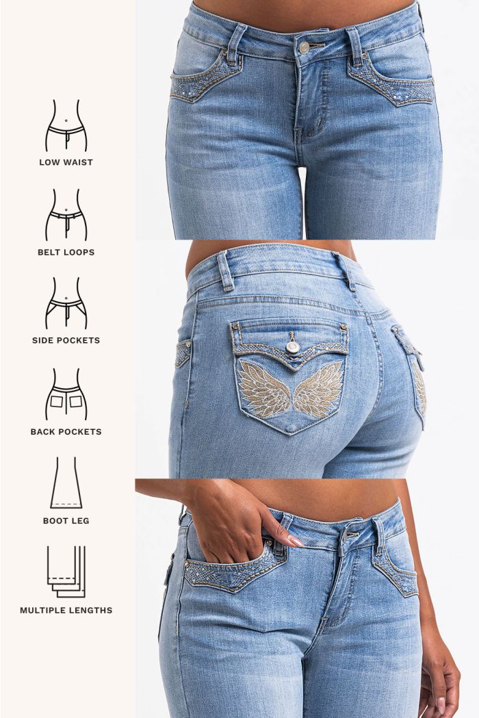 Taylor 01Low Bootcut Jeans Bleach Blue MADLADY Taylor 01Low Bootcut Jeans Bleach Blue MADLADY