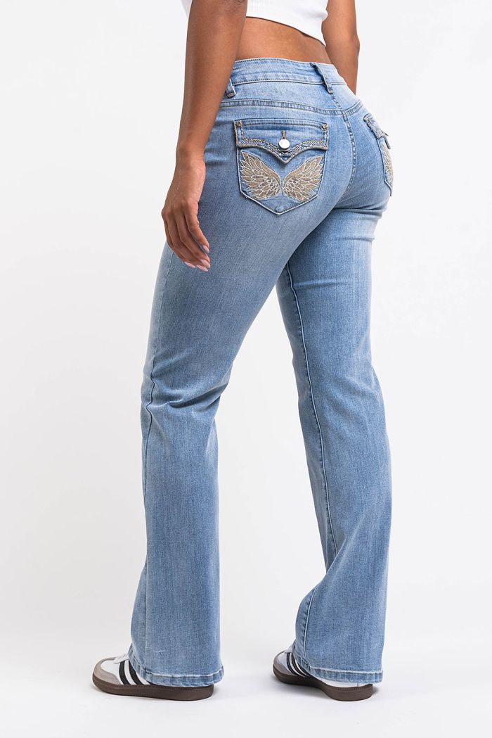 Taylor 01Low Bootcut Jeans Bleach Blue MADLADY Taylor 01Low Bootcut Jeans Bleach Blue MADLADY